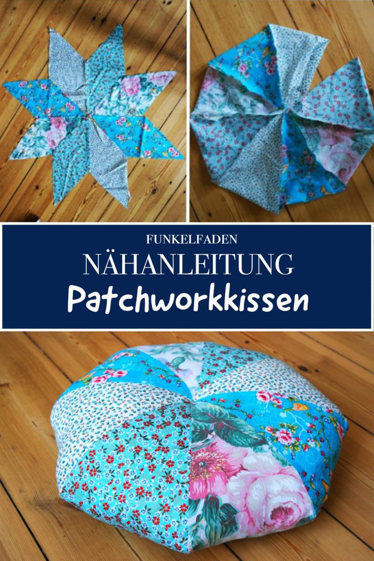 Kostenlose Nähanleitung - Crazy Patchwork Herz nähen für Anfänger
