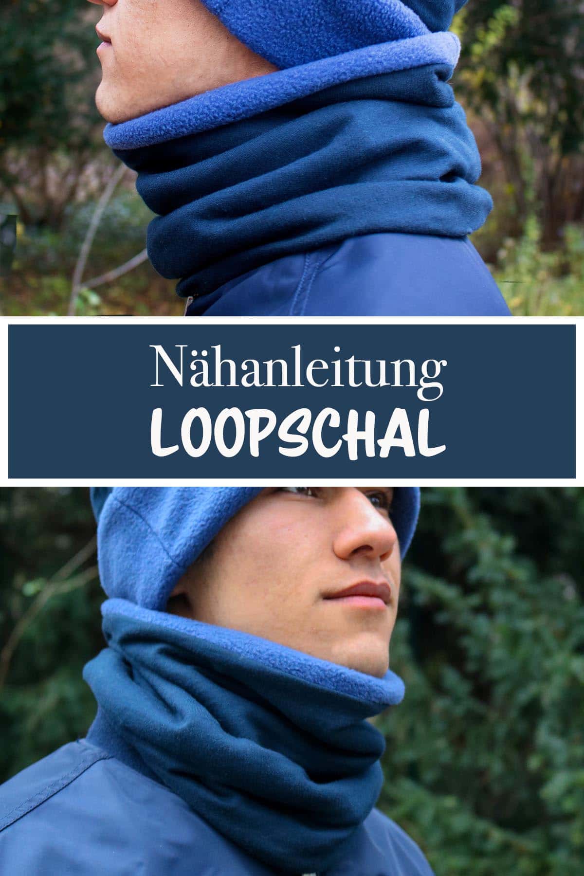 Nähanleitung Loopschal nähen für Erwachsene + gratis Schnittmuster