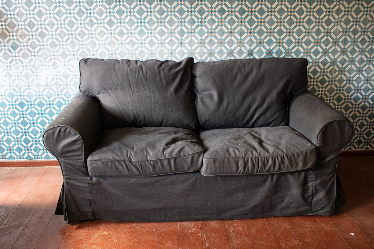 Anleitung Sofa beziehen - Sofa Bezug nähen für Ikea Ektorp