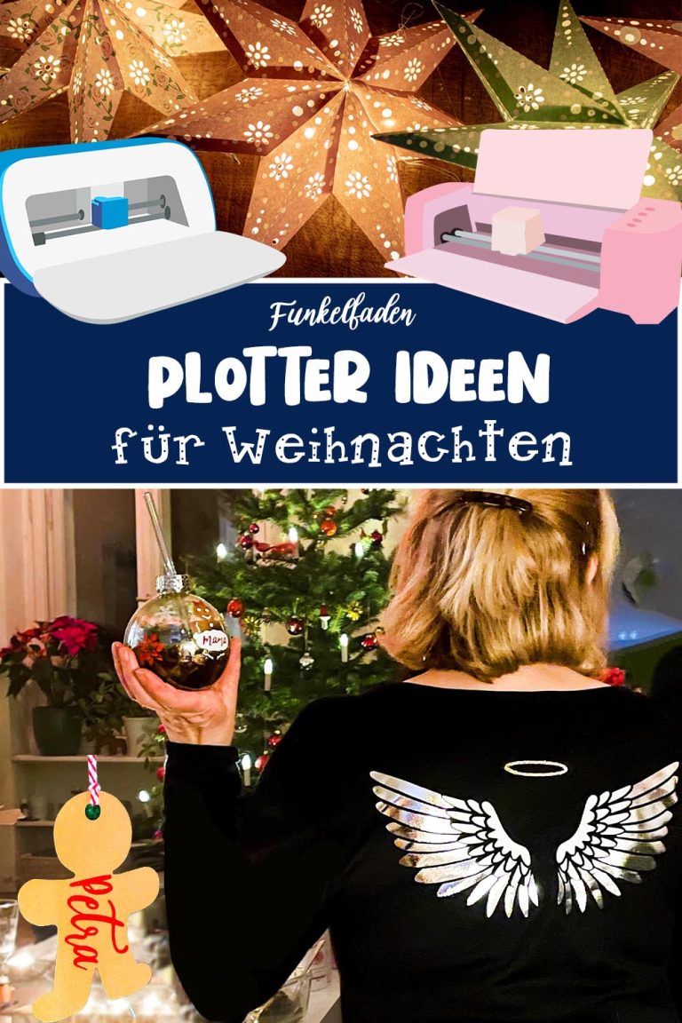 Plotter Ideen für Weihnachten - Funkelfaden