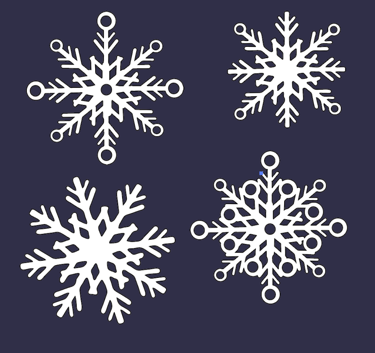 Plotterfreebie Schneeflocke + Weihnachtskissen plotten - Funkelfaden