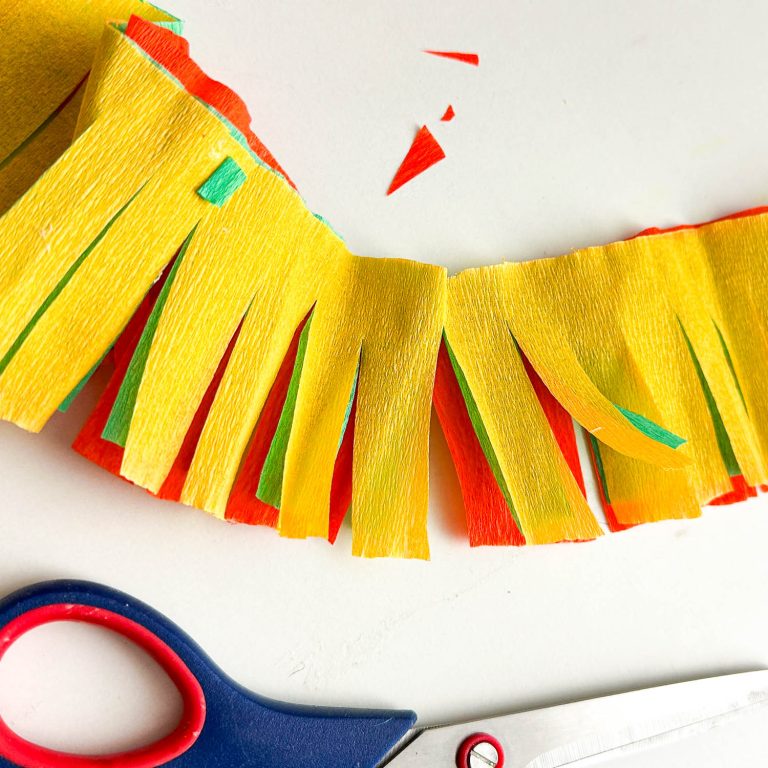 Girlande Aus Krepppapier Basteln