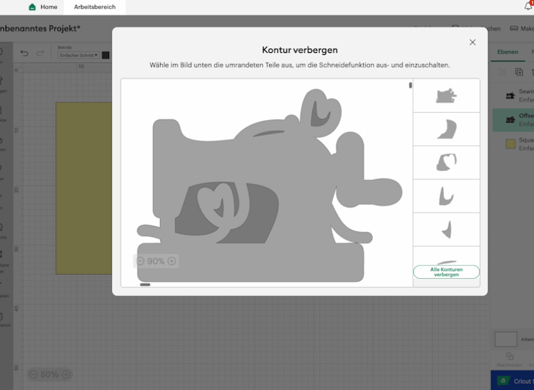 Plotter trifft Stoffmalfarbe - Funkelfaden