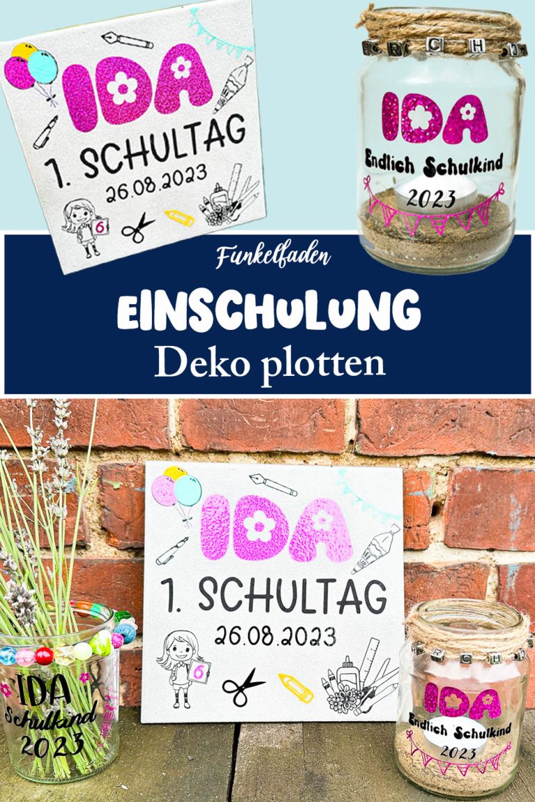 Anleitung Namensschilder plotten - Funkelfaden