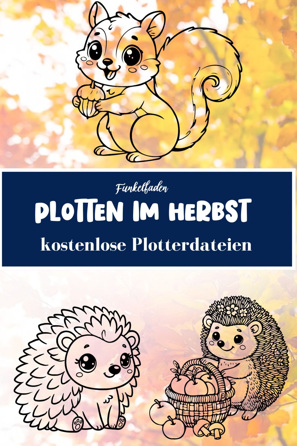 Kostenlose Plotterdateien für Halloween - Funkelfaden