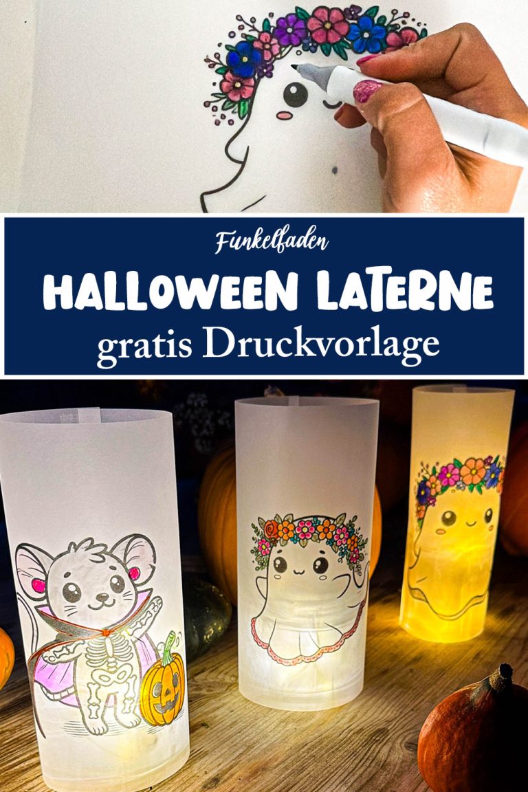 Herbst Laterne basteln + Plotterdatei - Funkelfaden