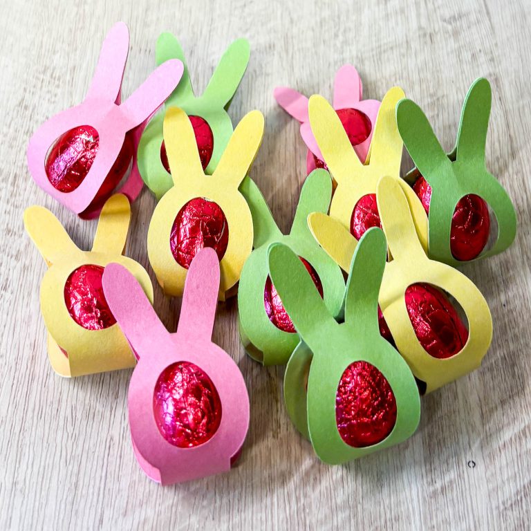 Schnelle Geschenkverpackung für ein Schoko-Osterei mit der Cricut Joy – DIY-Anleitung - Funkelfaden